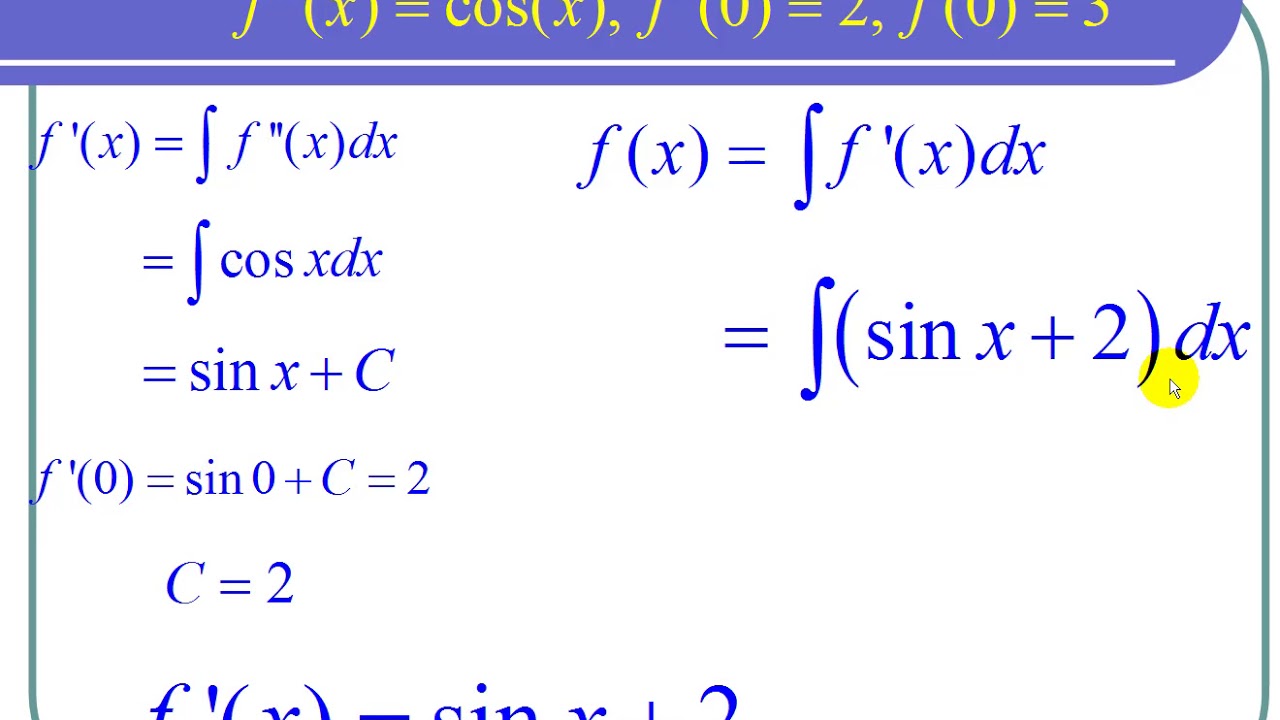 Solving a Differential Equation Using Integration - YouTube