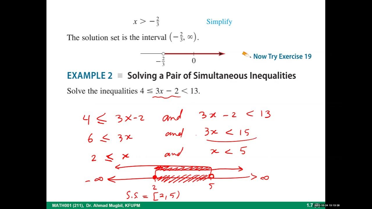 MATH001, 1.7 Solving Inequalities - YouTube