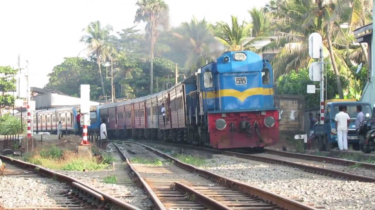SLR's Class M10 914 departing Mount Lavinia with Train #50 - YouTube