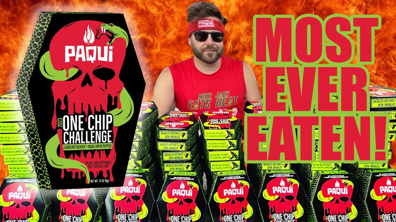 One Chip Challenge Paqui Chips! Most Ever Eaten! #onechipchallenge ...