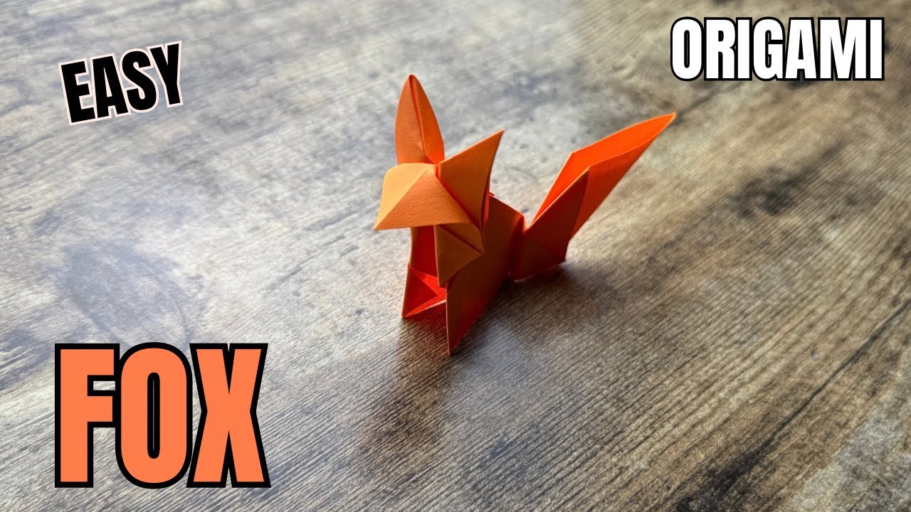 Easy Origami Fox Tutorial For Beginners | DIY Origami Fox Step By Step ...