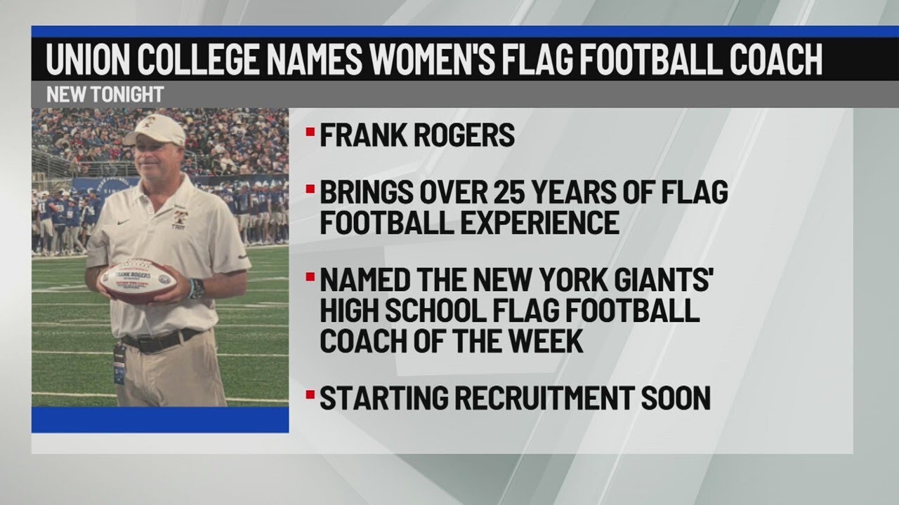 Union College names women's flag football coach - YouTube