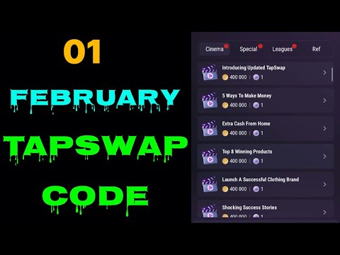 TapSwap all video codes today 01 February | TapSwap video code today | #crypto #tapswap #code ...
