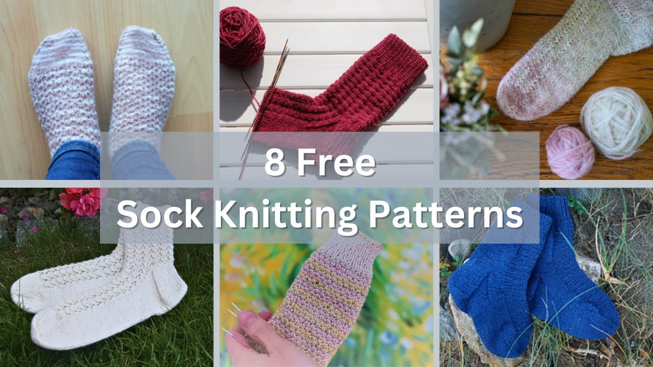 8 Free Sock Knitting Patterns that I Love and You Will Too - YouTube