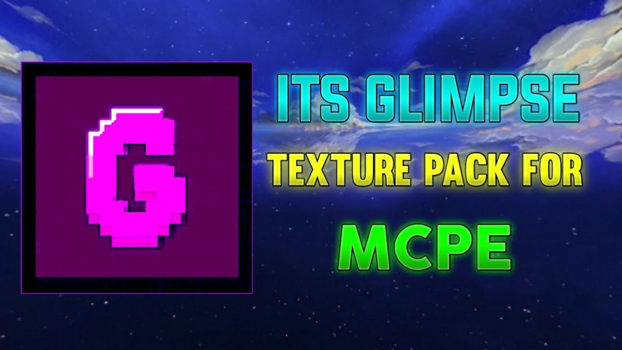 ITz GLIMPSE 150K Purple TEXTURE Pack💜 DOWNLOAD MCPE Fps boost .. - YouTube