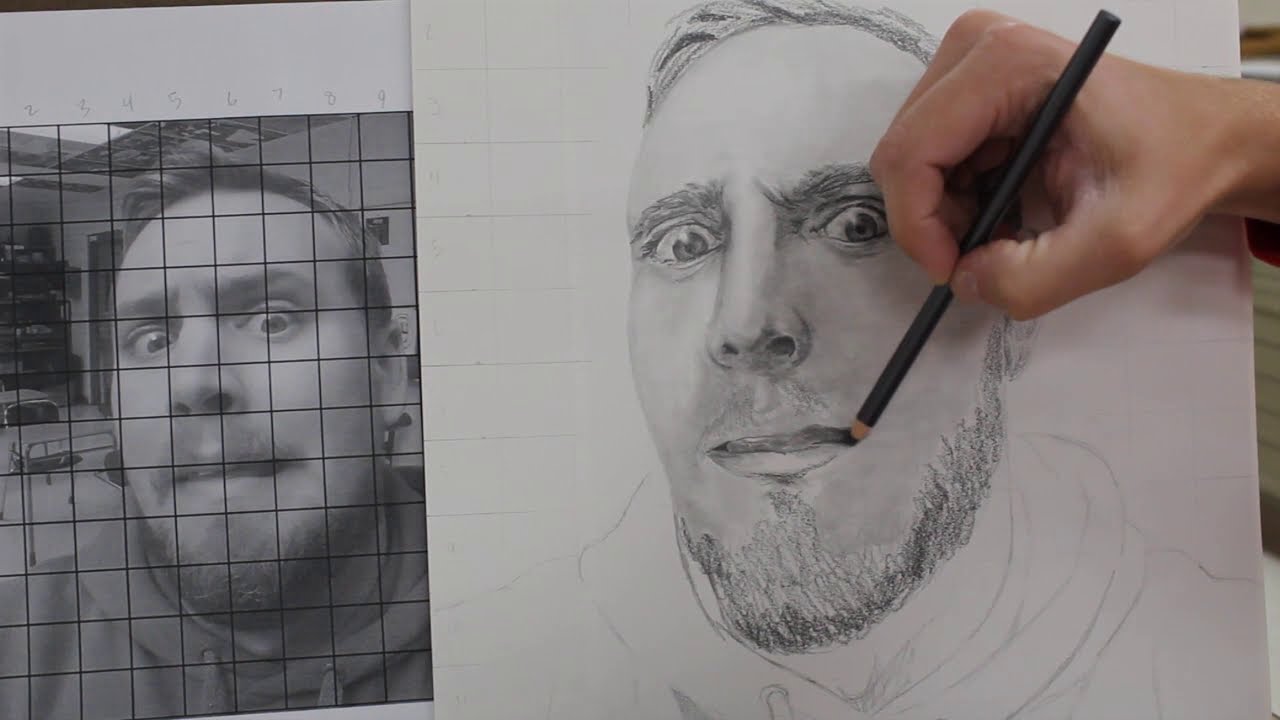 Gridded Self Portrait Demo - YouTube