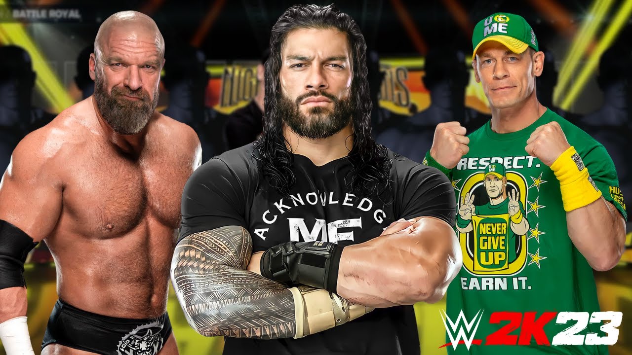 Roman Reigns John Cena Triple H Fight For Undisputed Universal ...