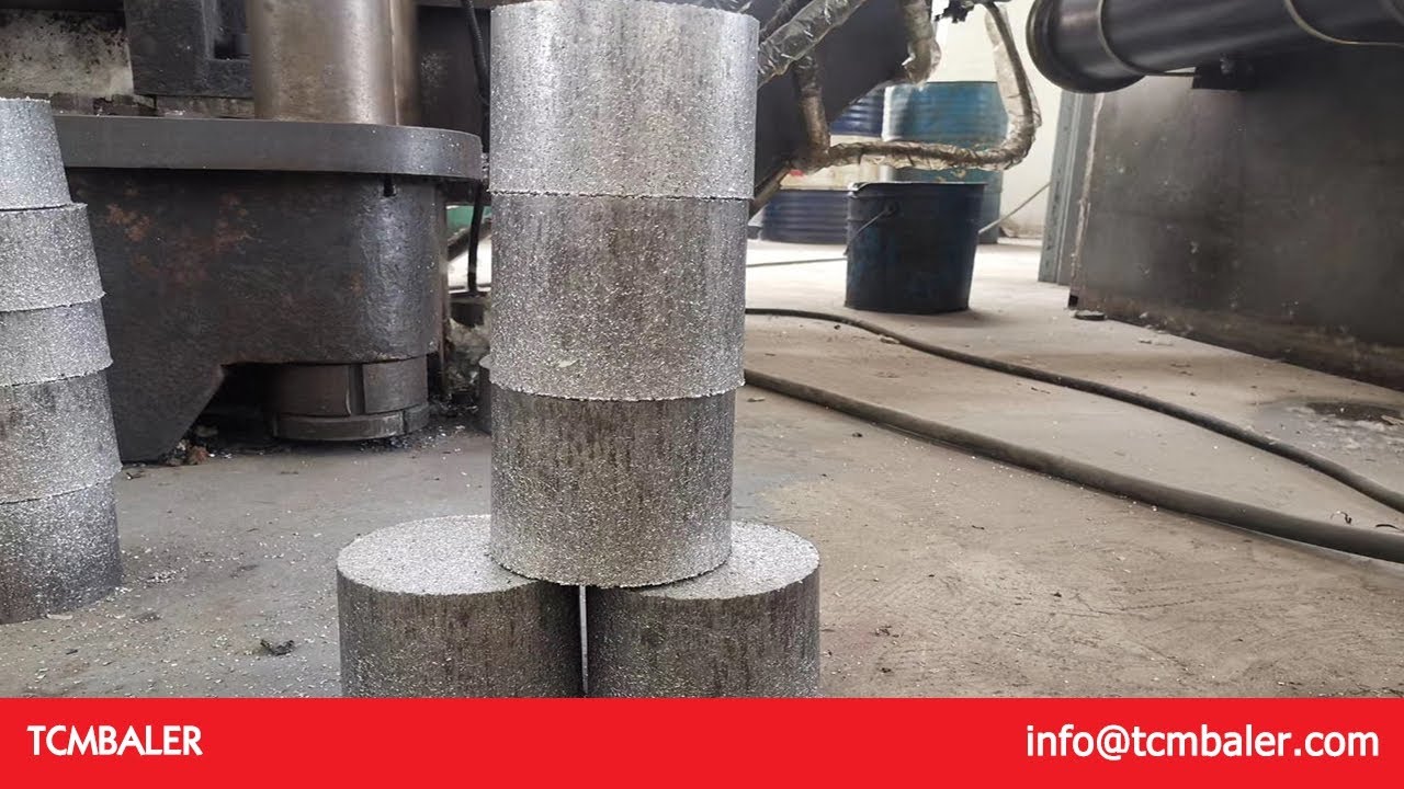 aluminium 6063 scrap packing briqutted - YouTube