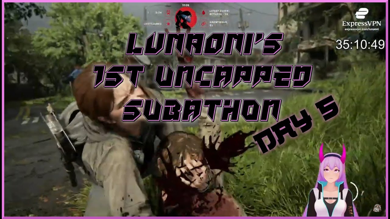 LunaOni's First UNCAPPED Subathon! - Day 5 - YouTube