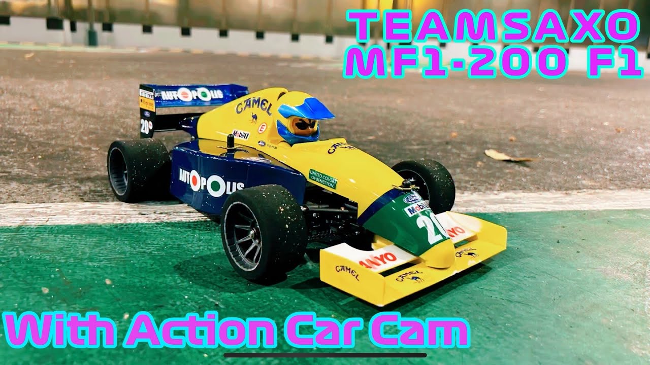 TEAMSAXO MF1-200 M chassis F1 RC racing car with Action Car Cam @Tin ...