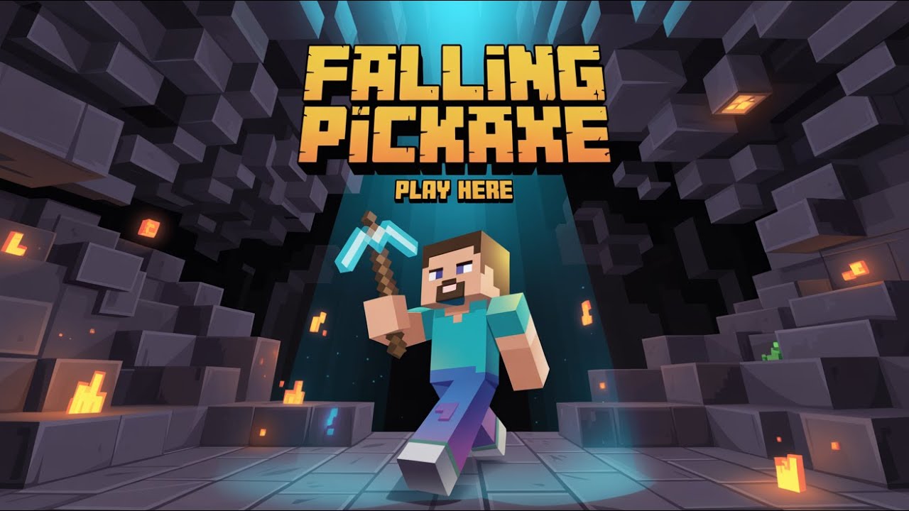FALLING PICKAXE MINECRAFT – YOU CONTROL THE GAME BY COMMENTING! - YouTube