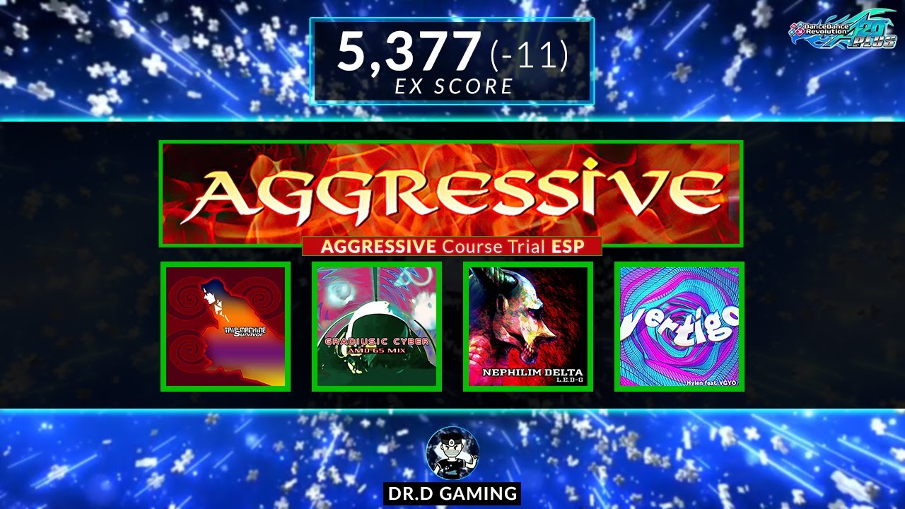 AGGRESSIVE ESP Course Trial 5,377 EX 11p DDR A20+ 2021 - YouTube