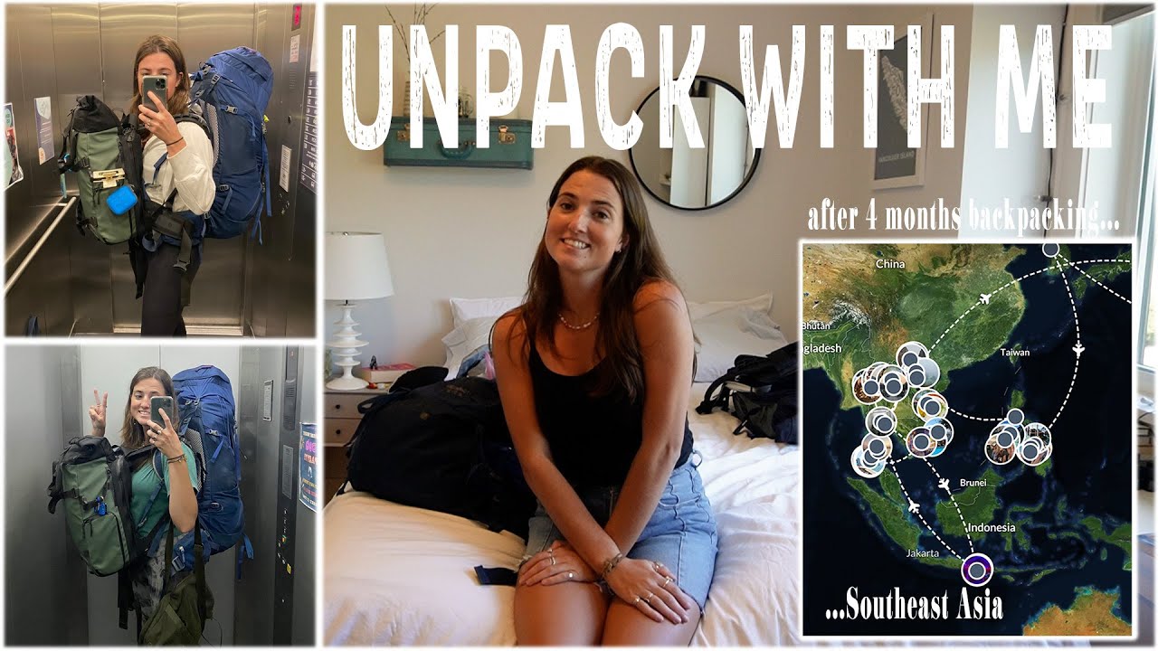 UNPACK with me after 4 months in Southeast Asia! - YouTube