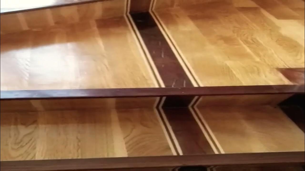 ступени из штучного паркета дуб - YouTube