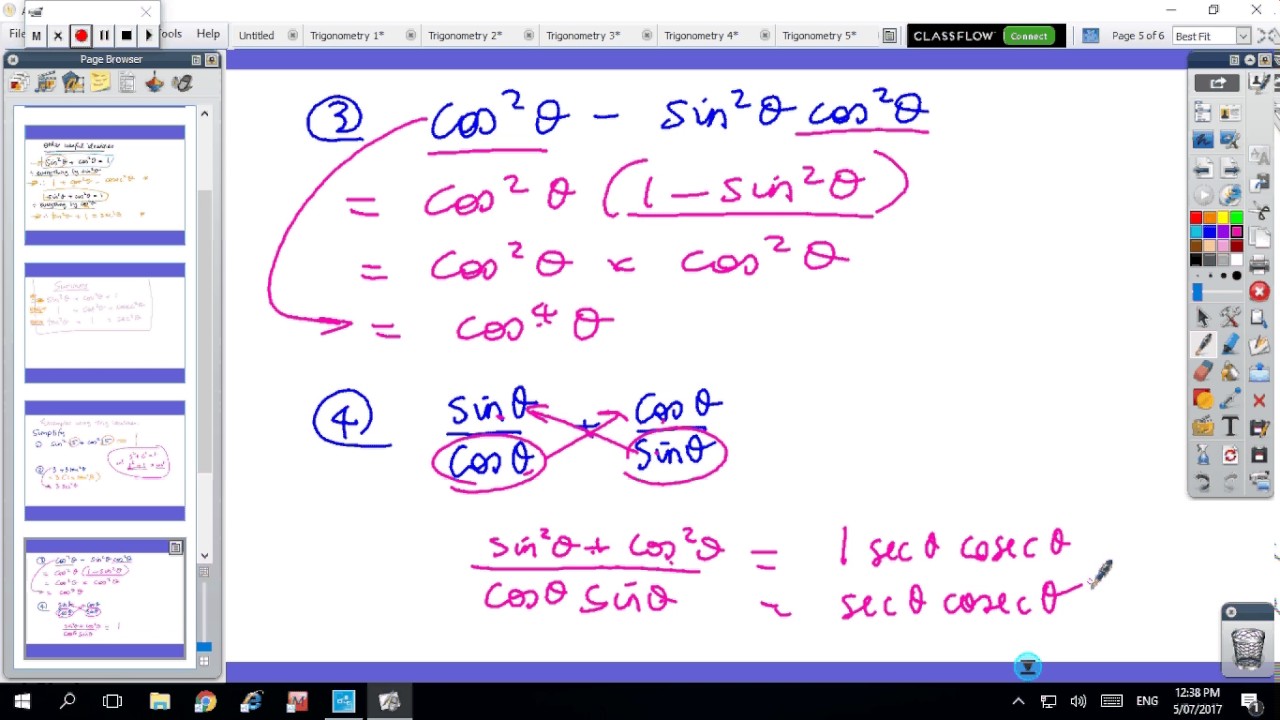 Trig 6 Trig Identities - YouTube