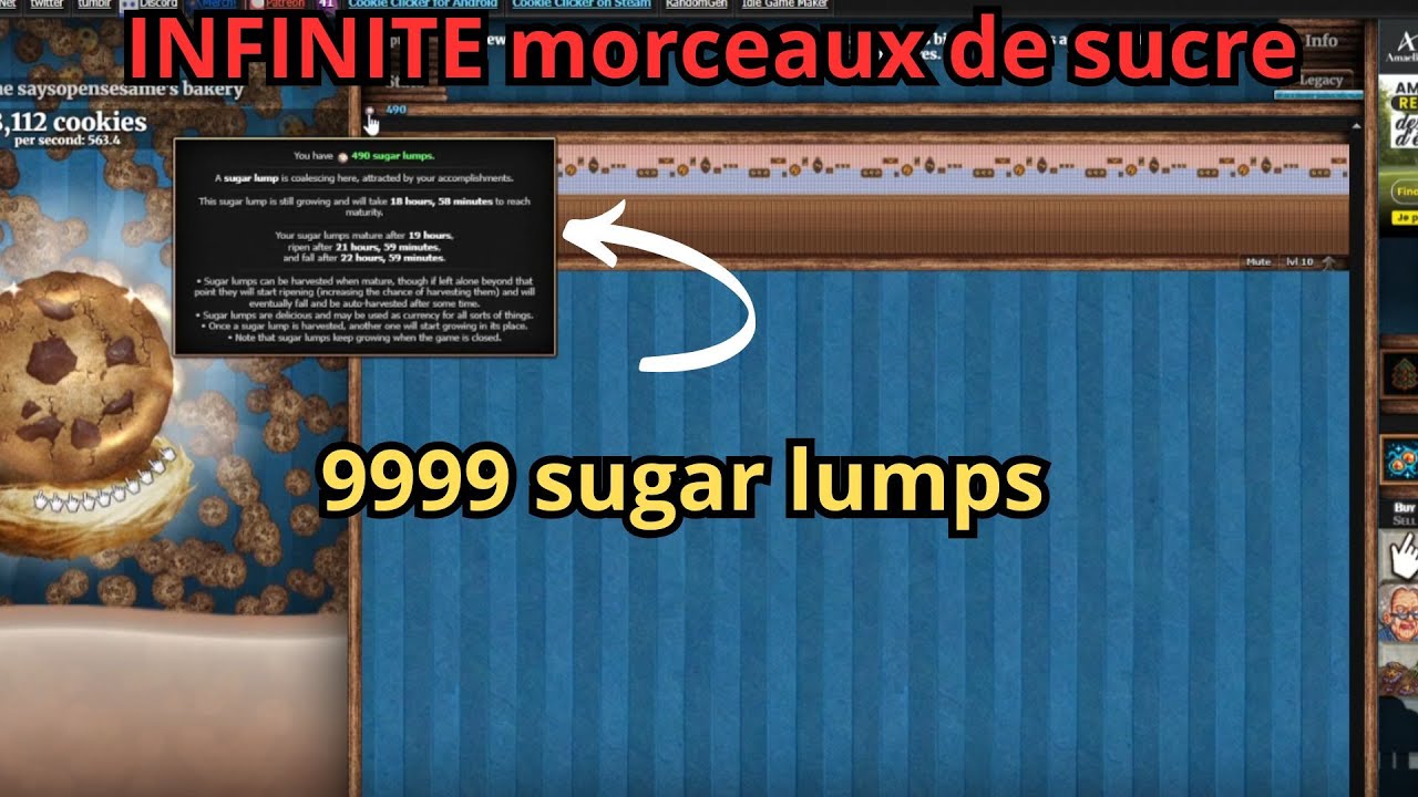 Comment obtenir des morceaux de Sucre INFINIS dans Cookie Clicker 2025 ...