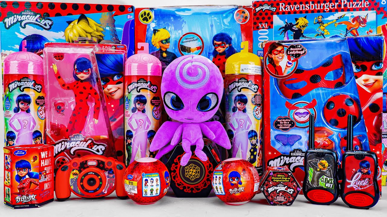 12:54 Minutes Satisfying with Unboxing Cute Miraculous Ladybug Toys ...