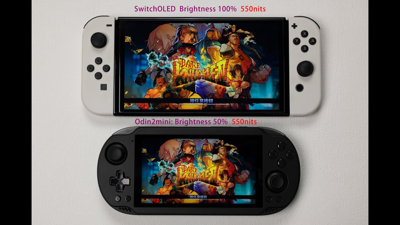 AYN Odin2 mini screen comparison (MiniLED vs OLED) - YouTube