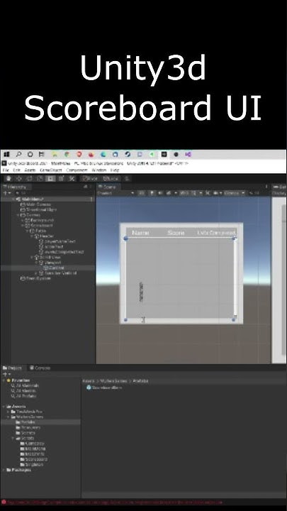Unity3d Scoreboard for beginners in 2021 - (Making a Scoreboard UI ...