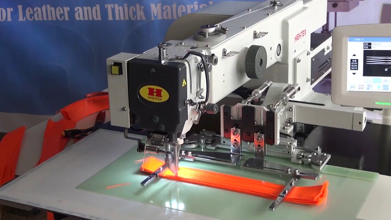 High speed safety harnesses sewing machine - YouTube