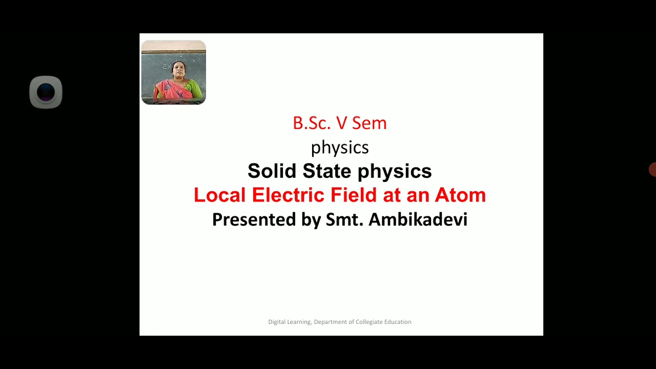 Local Electric Field of an Atom - YouTube