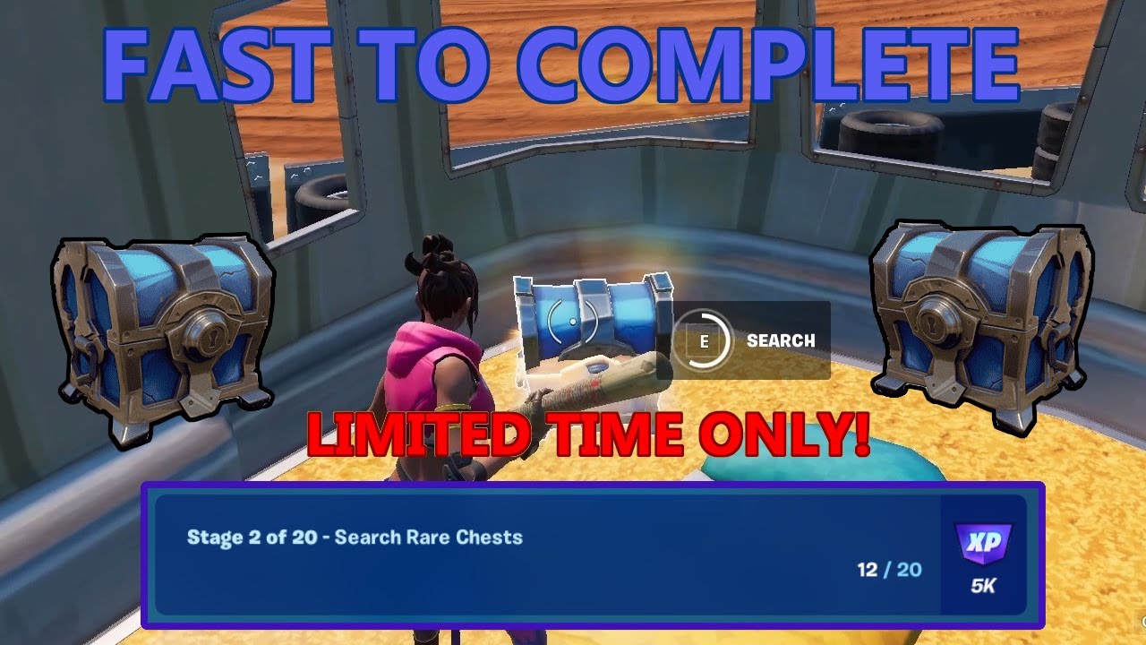 RARE CHESTS FASTEST WAY | LIMITED TIME ONLY | Fortnite - YouTube