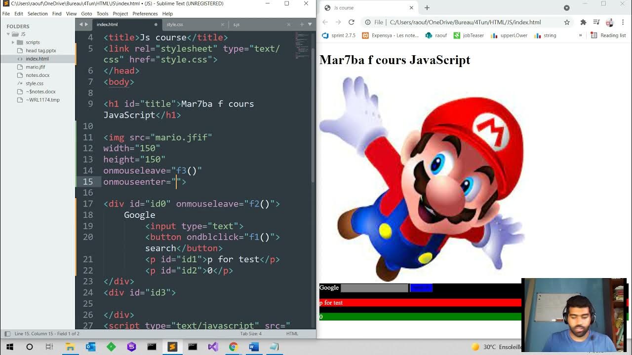 Javascript Events Part 4 Mouseevent Youtube