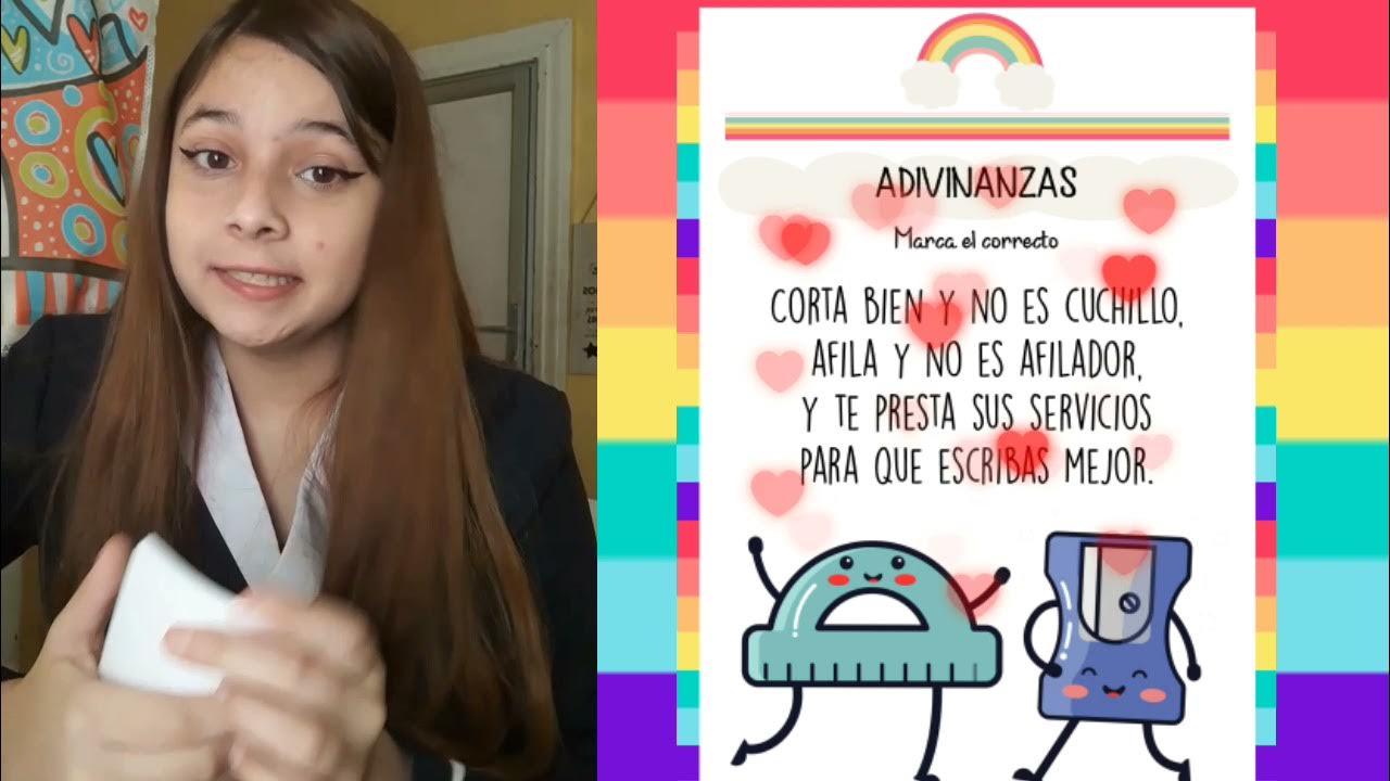 adivinanzas útiles escolares - YouTube