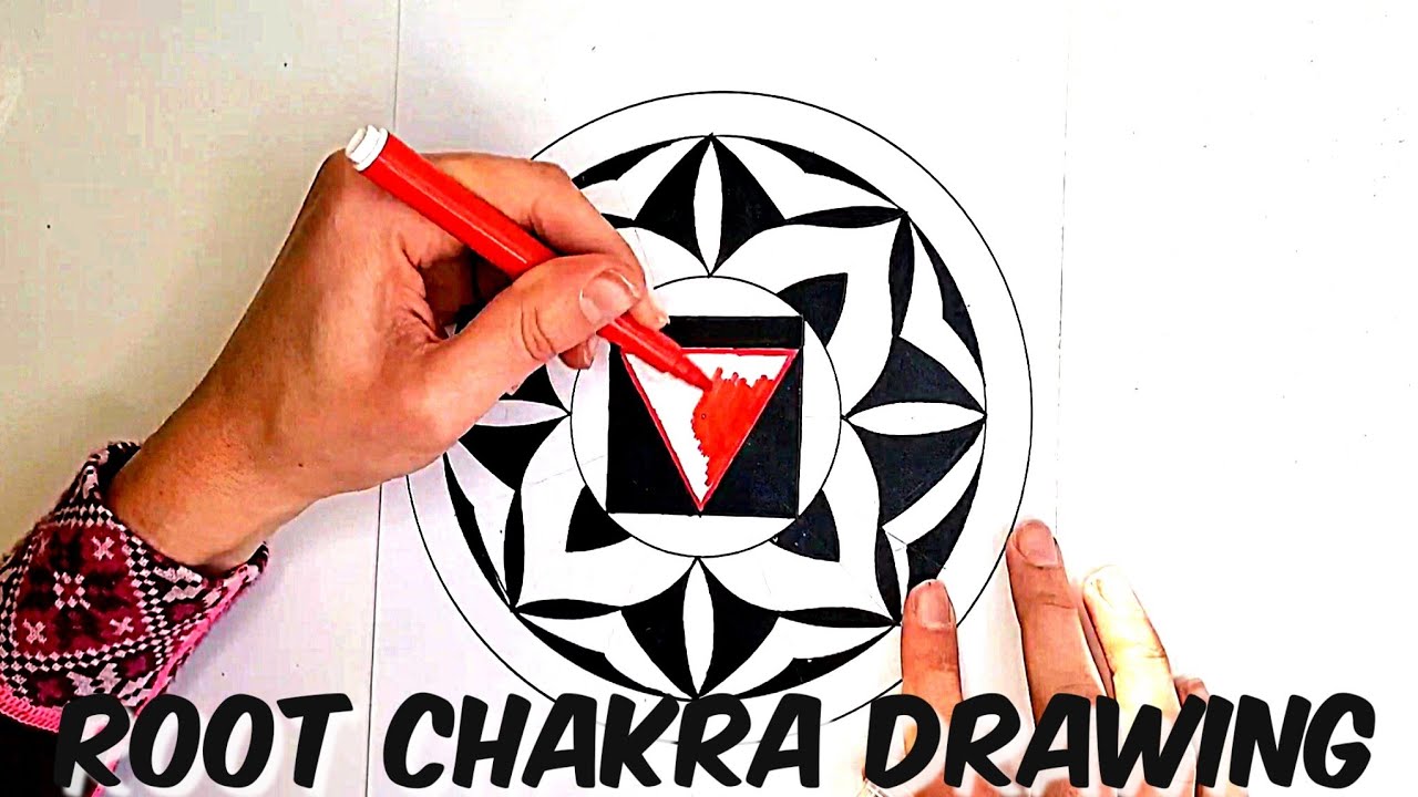 How to Draw the Root Chakra | First of Seven Chakra Geometry Tutorials ...