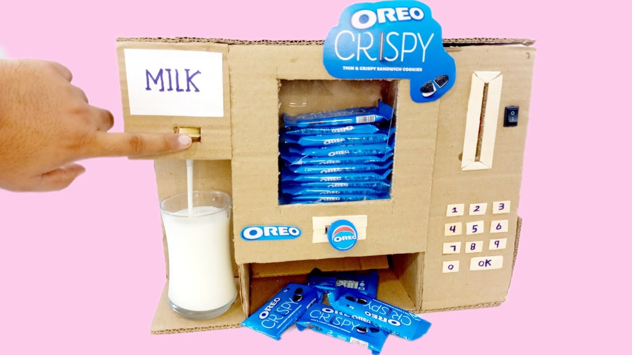 How to Make Amazing Oreo Vending Machine From Cardboard | DIY Cardboard ...