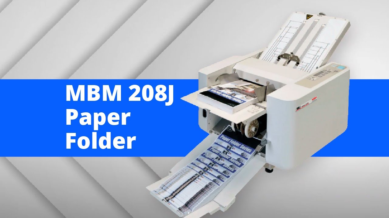 MBM 208J Paper Folder - YouTube