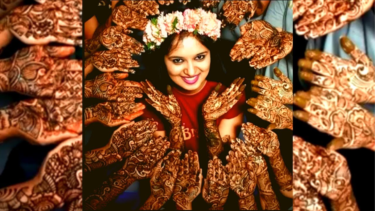 Easy Simple Bridal mehadi design /মেহেদীর ডিজাইন - YouTube