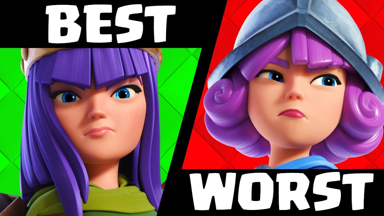Ranking Every Woman in Clash Royale - YouTube