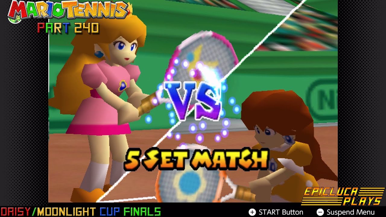 Mario Tennis Part 240 - Daisy/Moonlight Cup Finals (N64 Online ...
