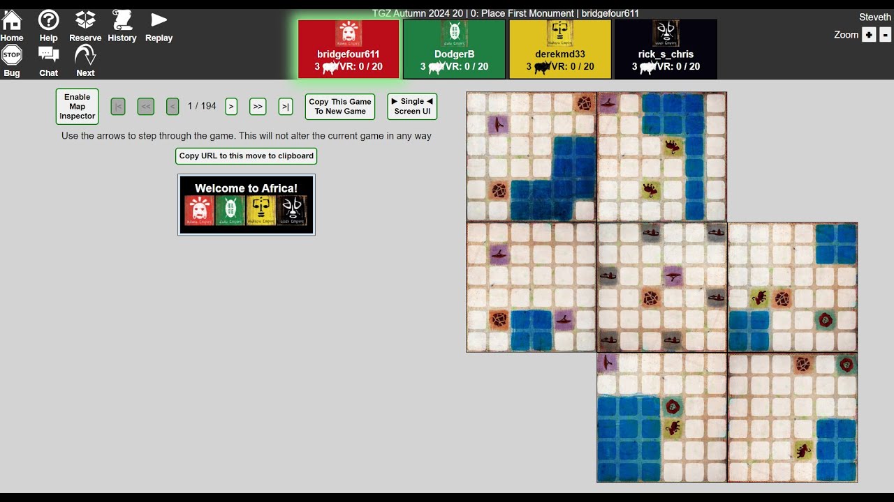 The Great Zimbabwe Boardgame Analysis: Round 1 Game 20 - YouTube