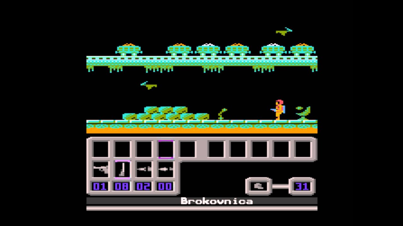 Jurassic Park II for the Atari 8-bit family - YouTube