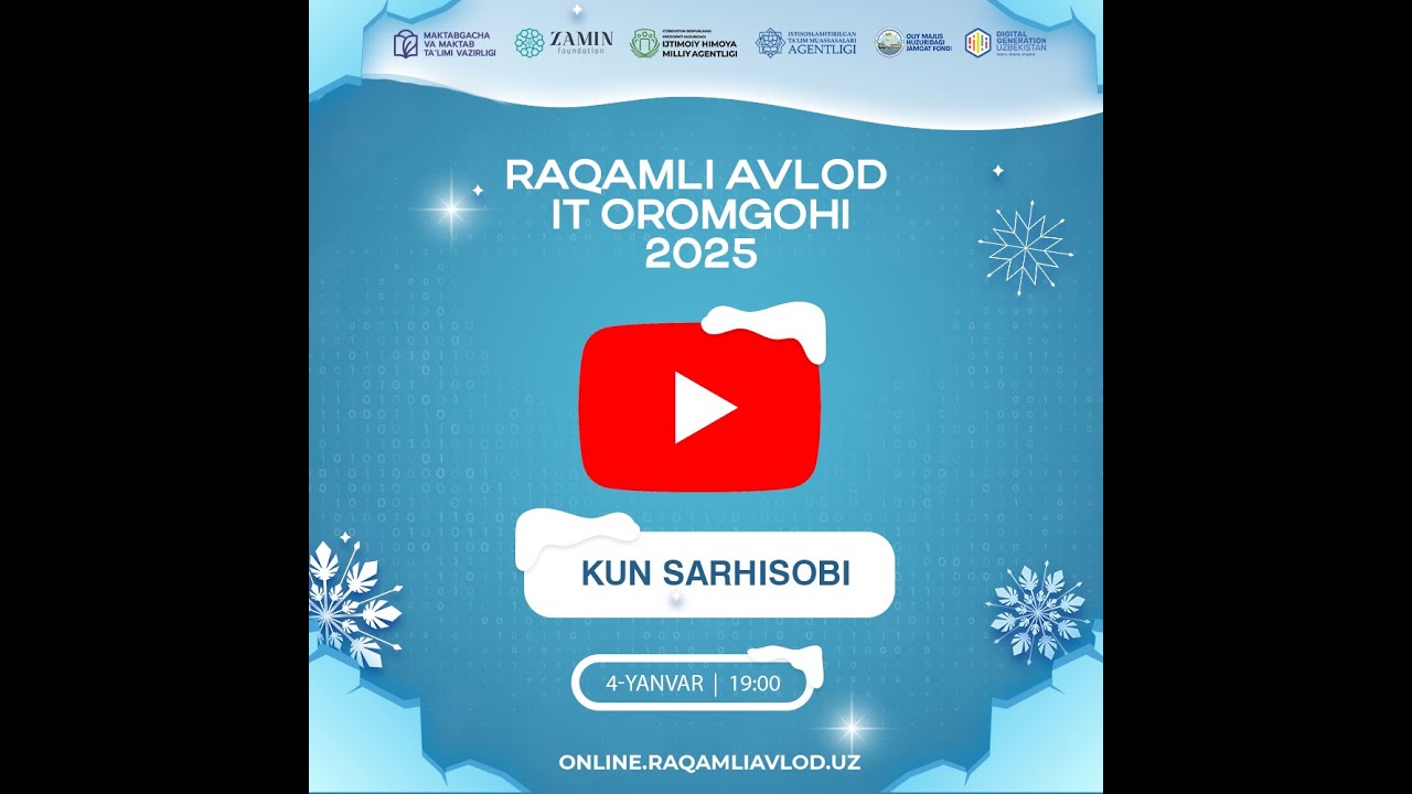 Raqamli Avlod IT oromgohi 2-kun sarhisobi. - YouTube