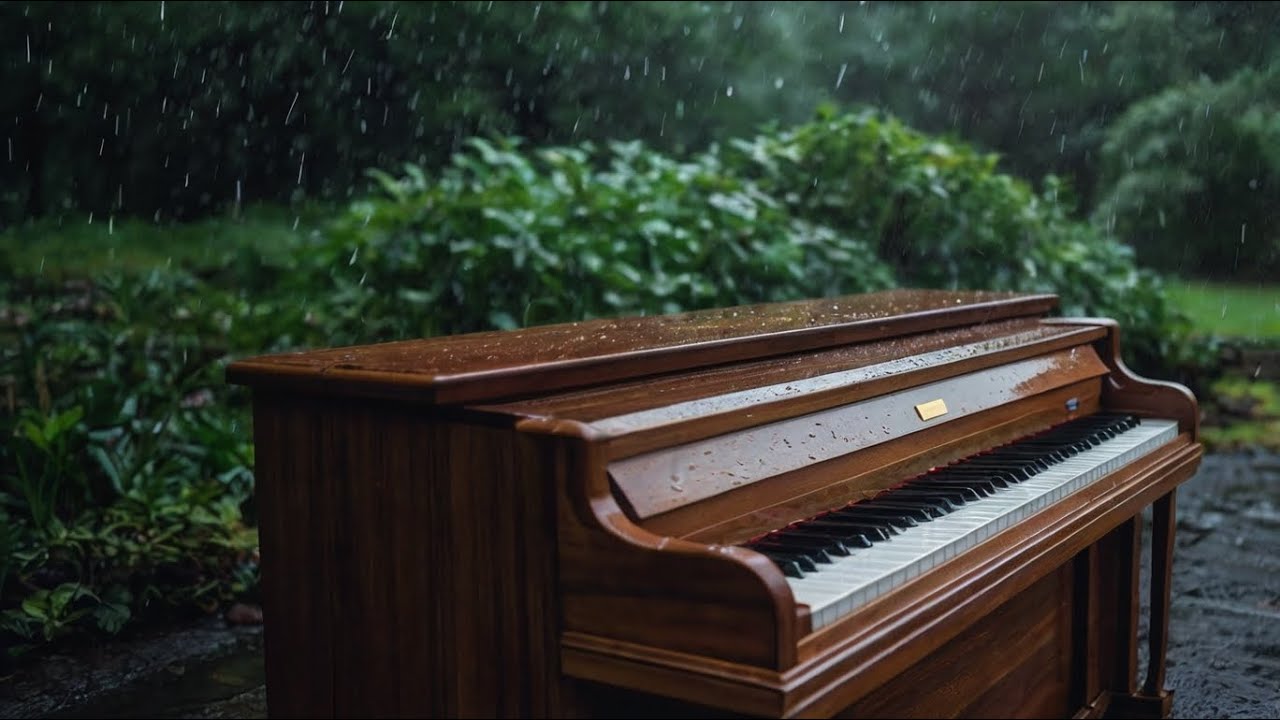 Rainy Piano Radio 🌧️ Relaxing Music with Rain Sounds 24/7 - YouTube