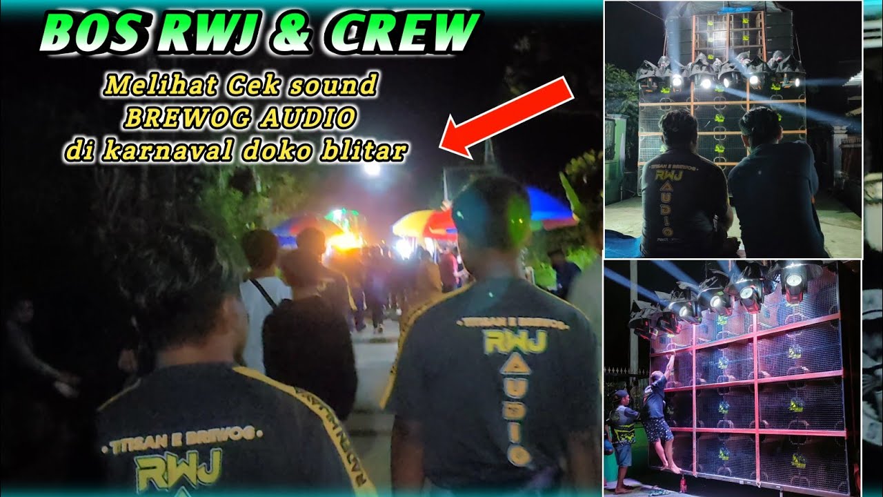 Melihat cek sound brewog audio bersama bos rwj & crew persiapan ...
