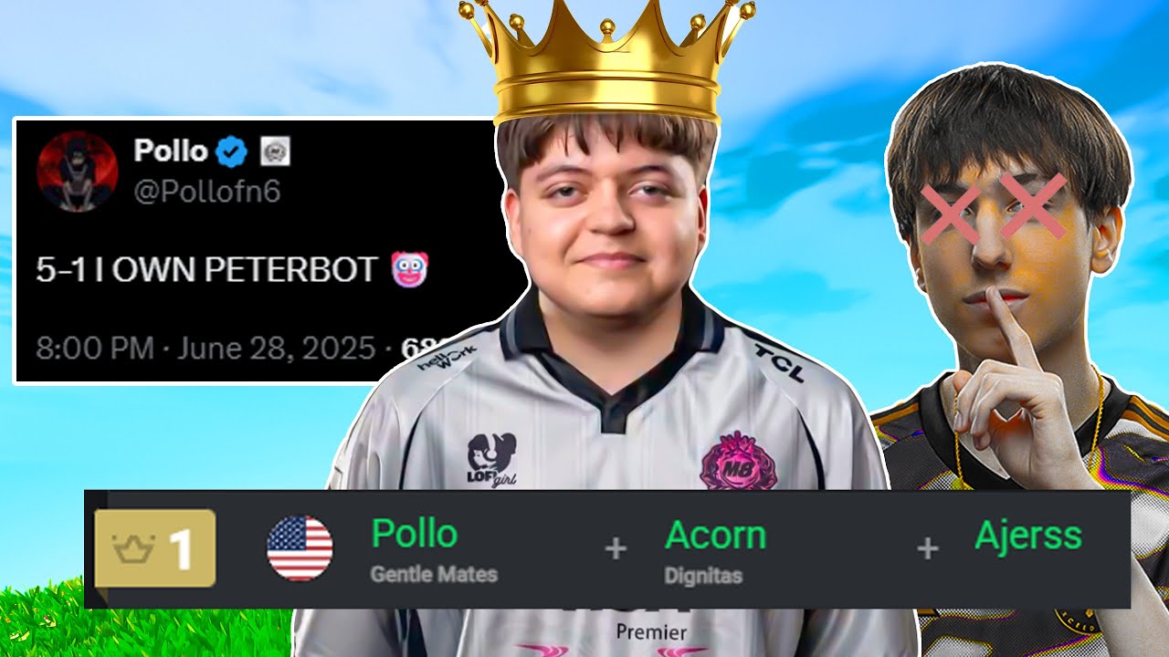 Pollo OWNS Peterbot Off Spawn… | New BEST Trio? - YouTube