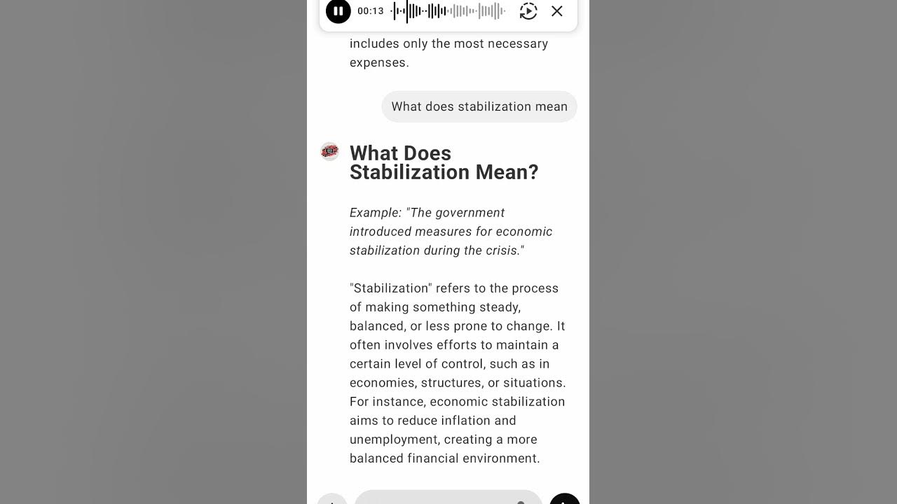 What Does Stabilization Mean? - YouTube