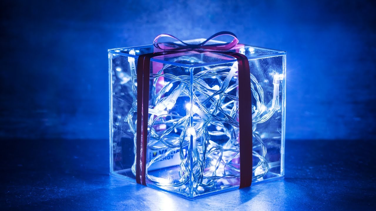 DIY Christmas lantern from plexiglass - YouTube