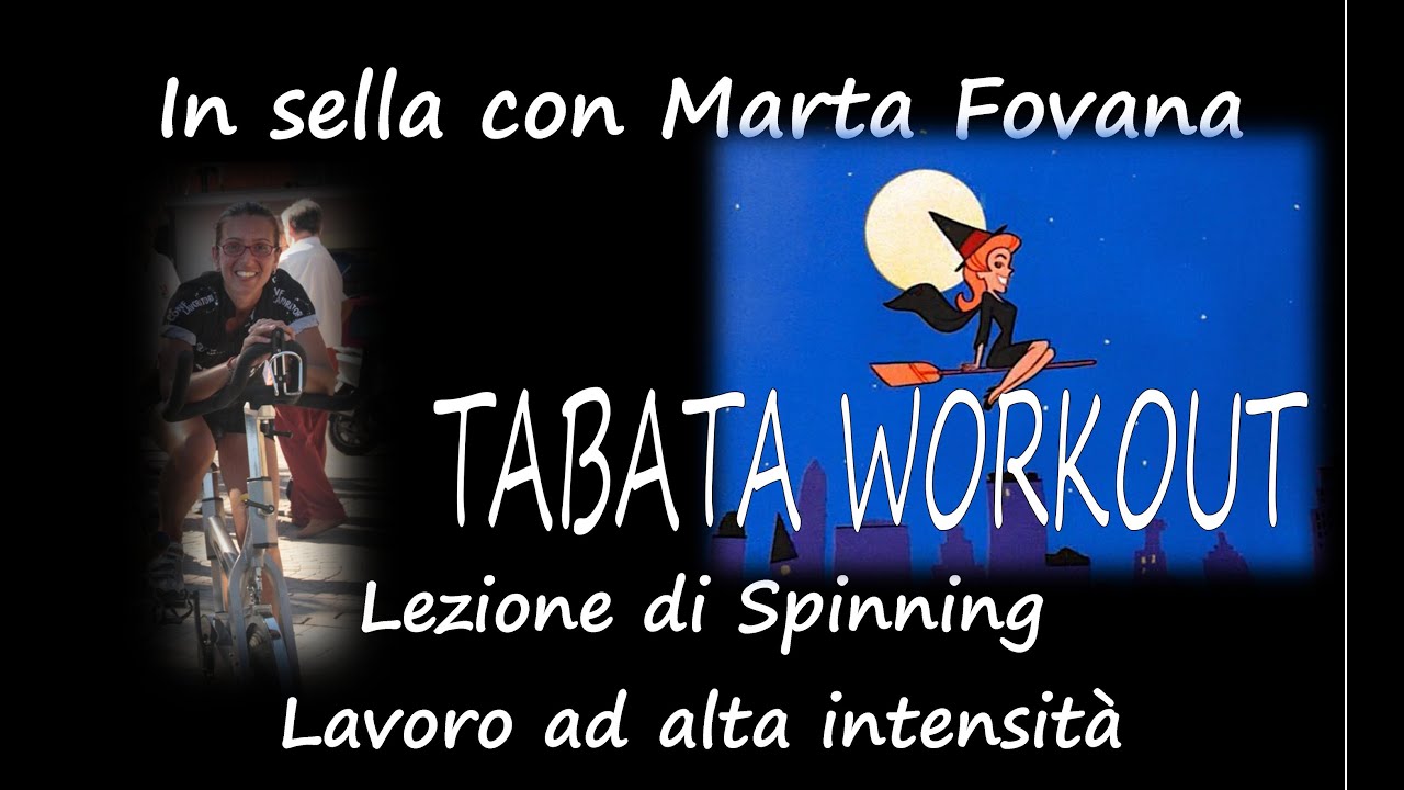Lezione di spinning con Marta Fovana TABATA WORKOUT Time travel 2007 ...