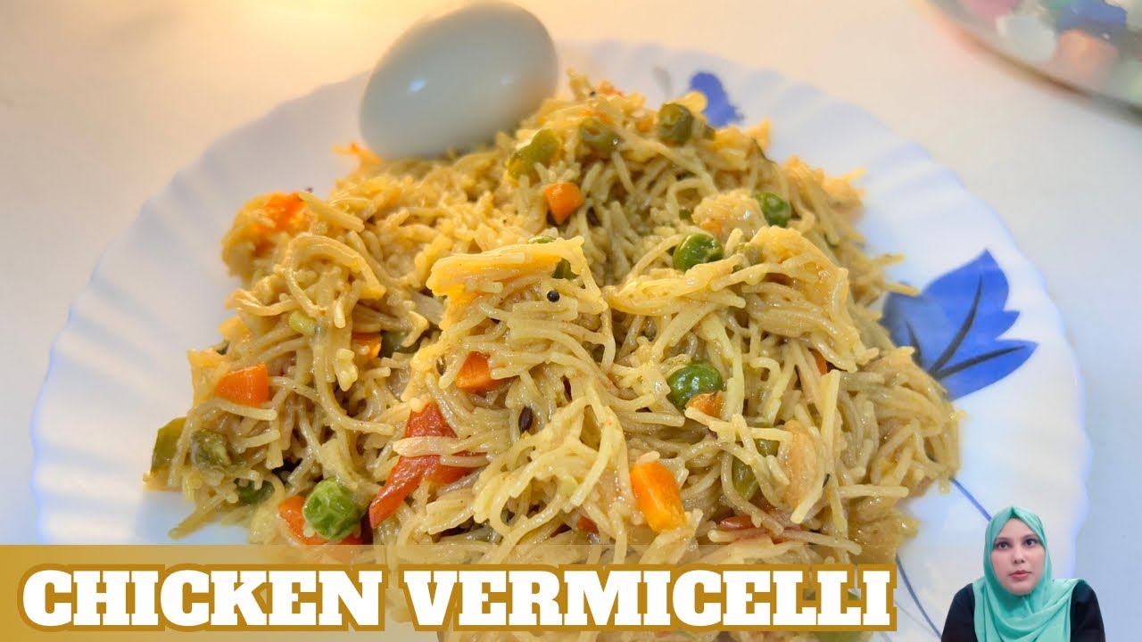 Vermicelli Upma | Chicken Vermicelli | Breakfast Recipes | Rubab Syed # ...