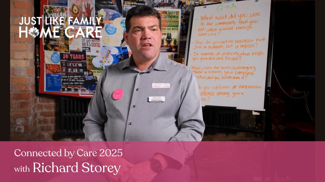 Richard Storey, Just Like Family Home Care London - YouTube