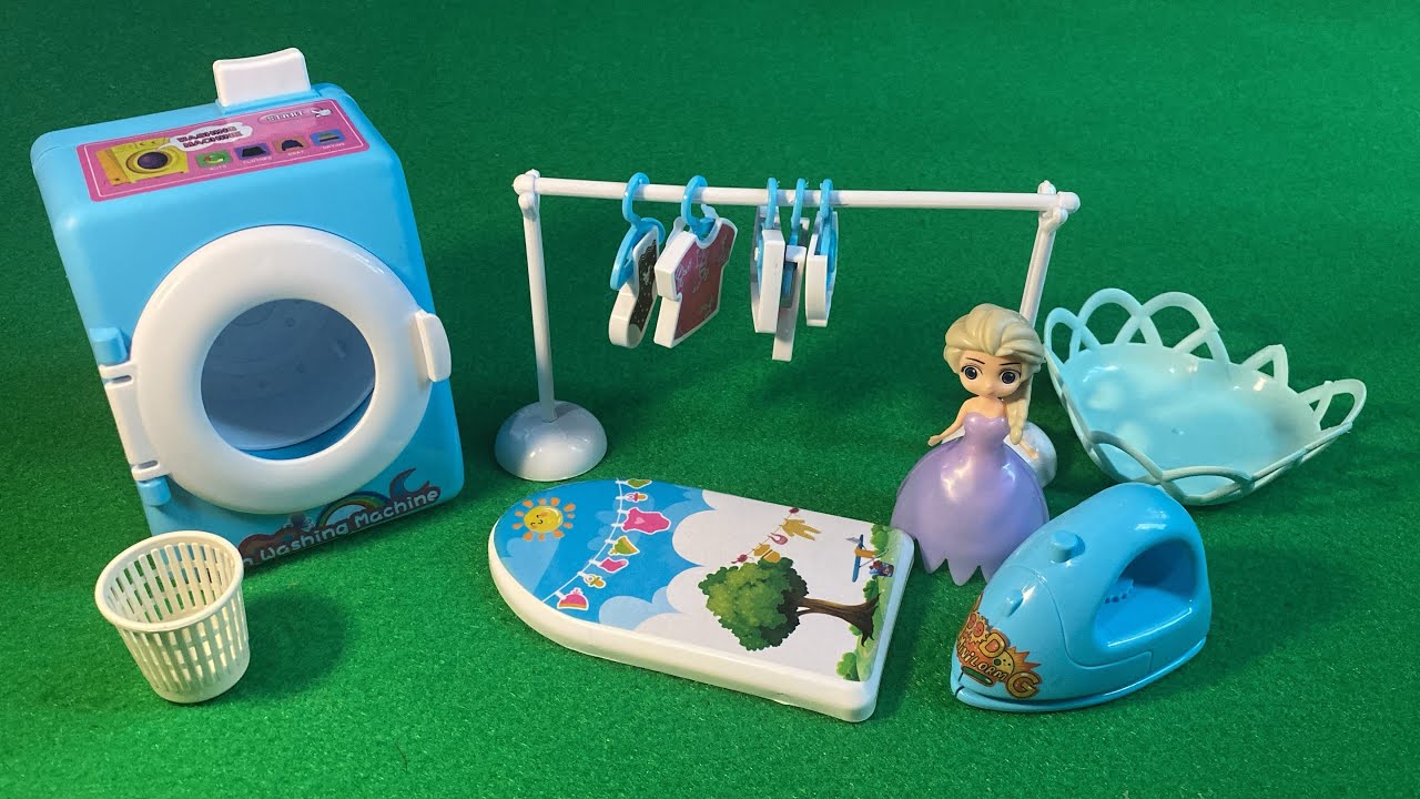 Satisfying Unboxing Disney Elsa Frozen Laundry Toys Collection ASMR ...