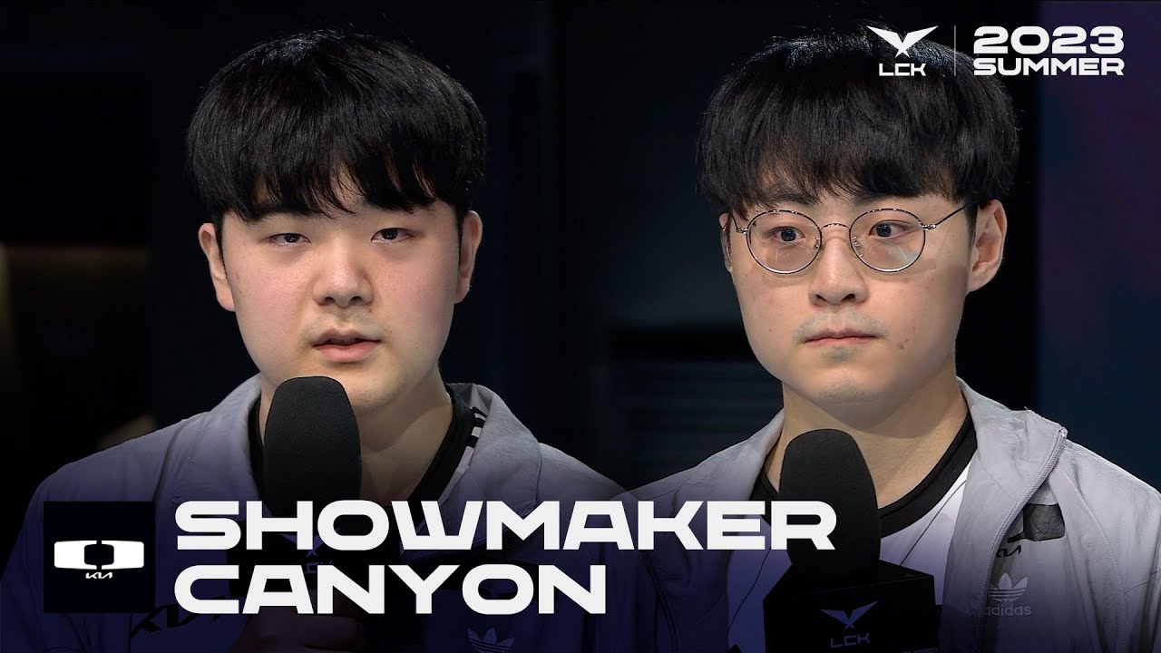 ShowMaker, Canyon 인터뷰 | DK vs. LSB | 06.07 | 2023 LCK 서머 스플릿 - YouTube