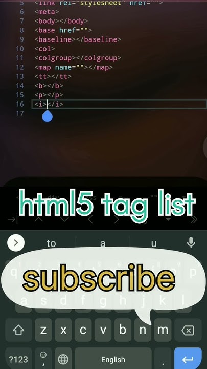 html5 tags list || #shorts #shortvideo #html5 #html #short - YouTube