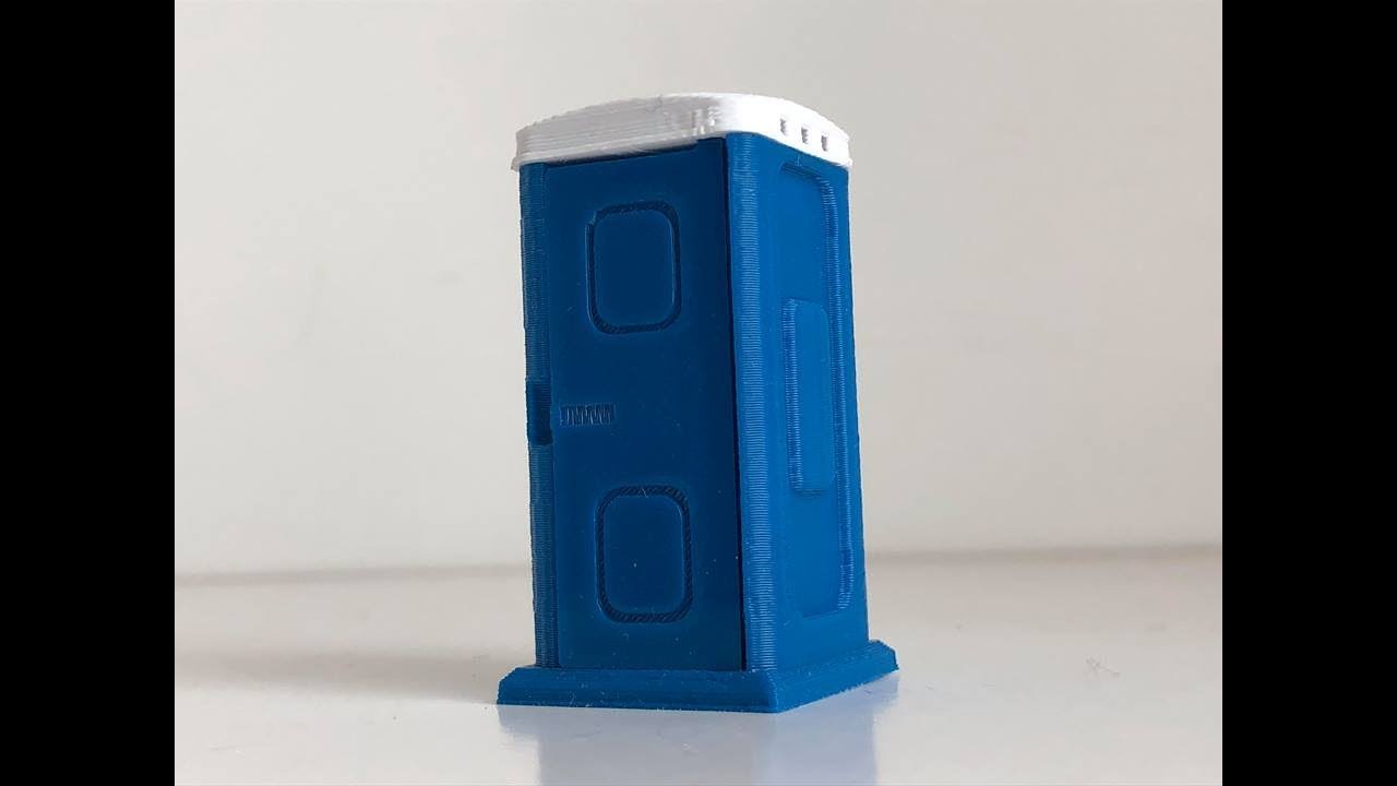 3d To Scale Porta-Potty - YouTube