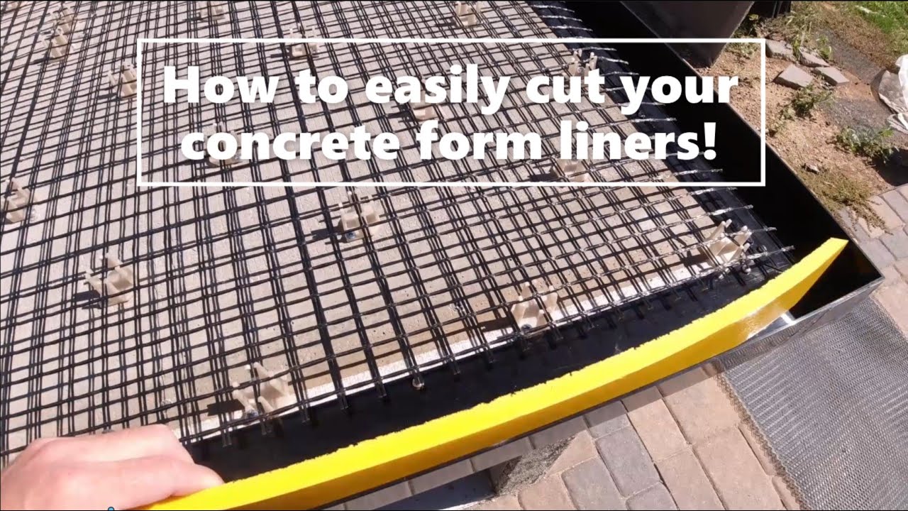 How to EASILY cut concrete form liners! #Shorts - YouTube